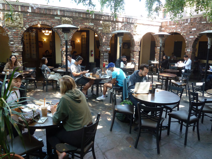 Coffee places where you can think